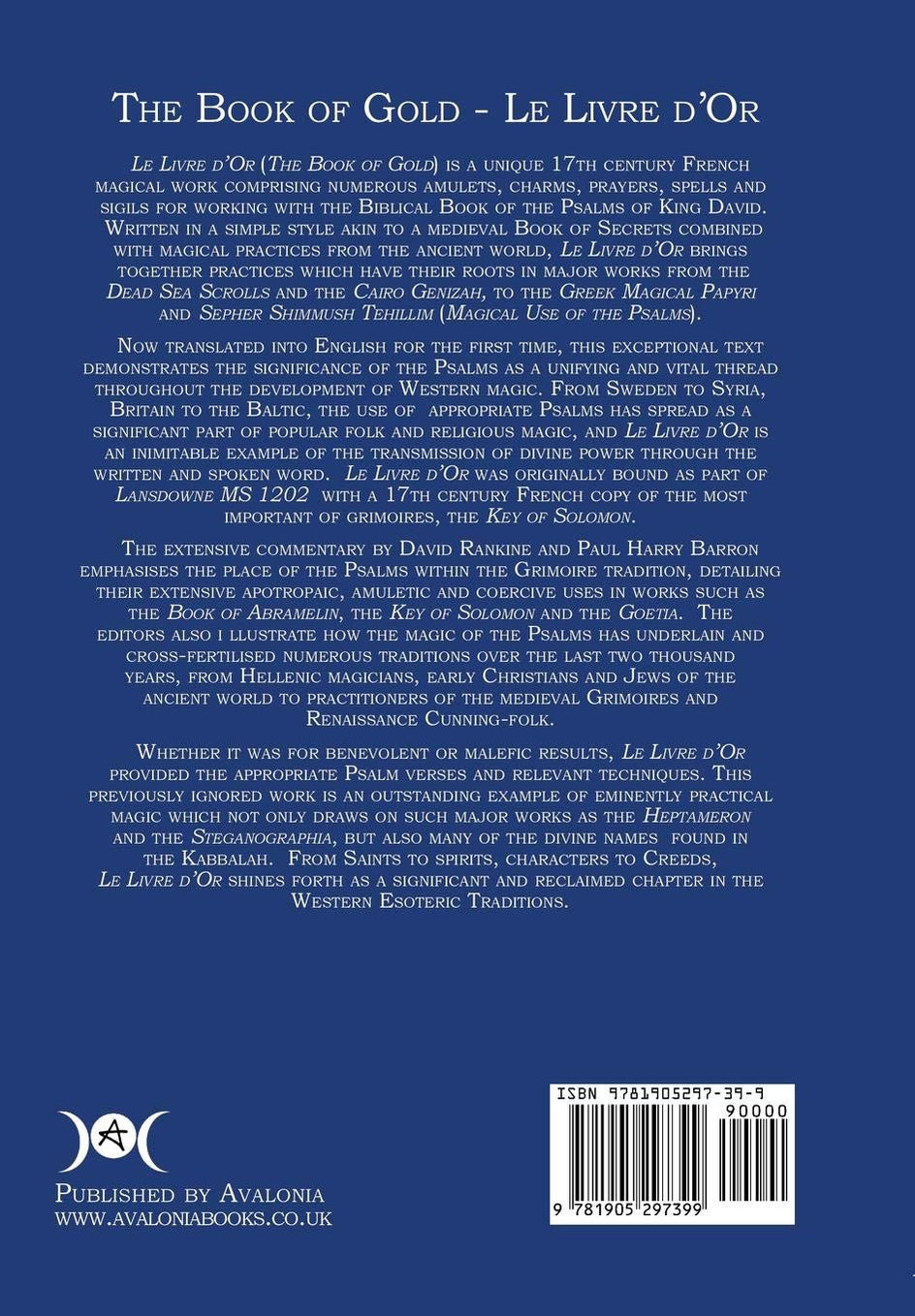 The Book of Gold (Le Livre D'Or) : A 17th Century Magical Grimoire of ...